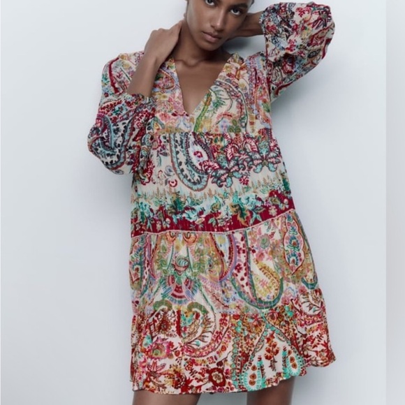 Zara | Dresses | Zara Boho Dress | Poshmark